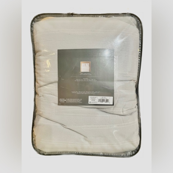 Threshold | Bedding | Fullqueen Threshold Simple Woven Stripe Comforter ...